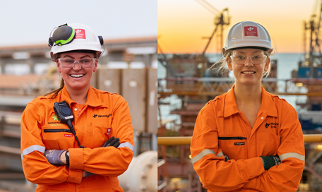 Training Awards recognition for Tana and Jessica